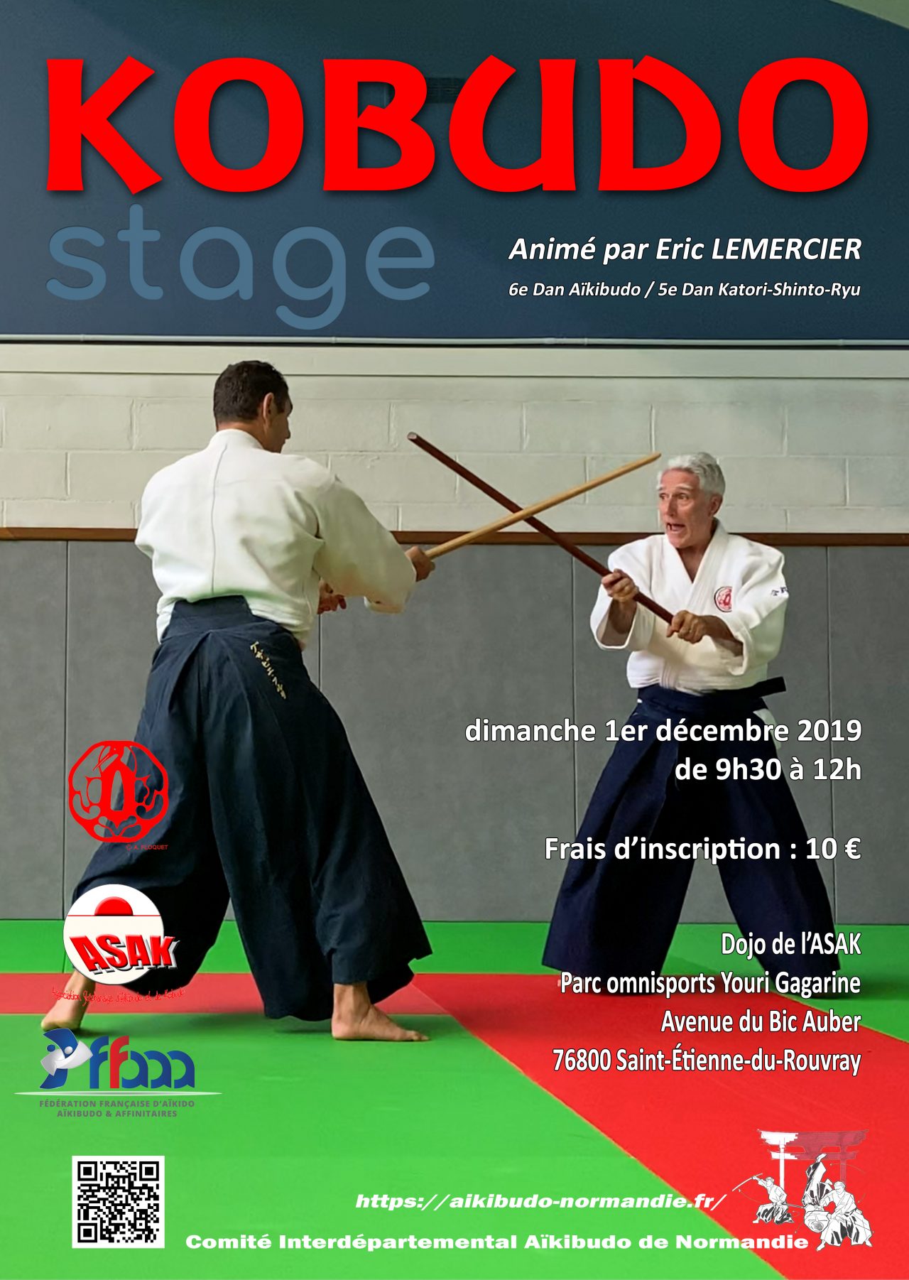 Stage de Kobudo - Comité Interdépartement Aïkibudo de Normandie
